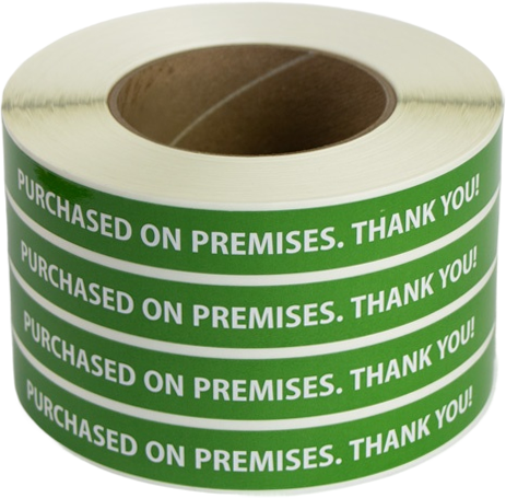 Purchased On Premises Labels